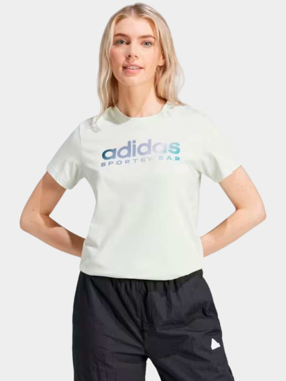 Футболка Adidas It1427 для женщин цвет Зелёный купить по выгодной цене в Казахстане Intertop