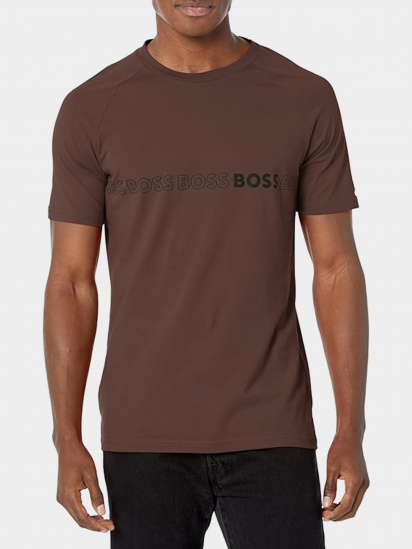 Футболка Boss 50491696-205 для мужчин, цвет: Тёмно-коричневый - купить ...