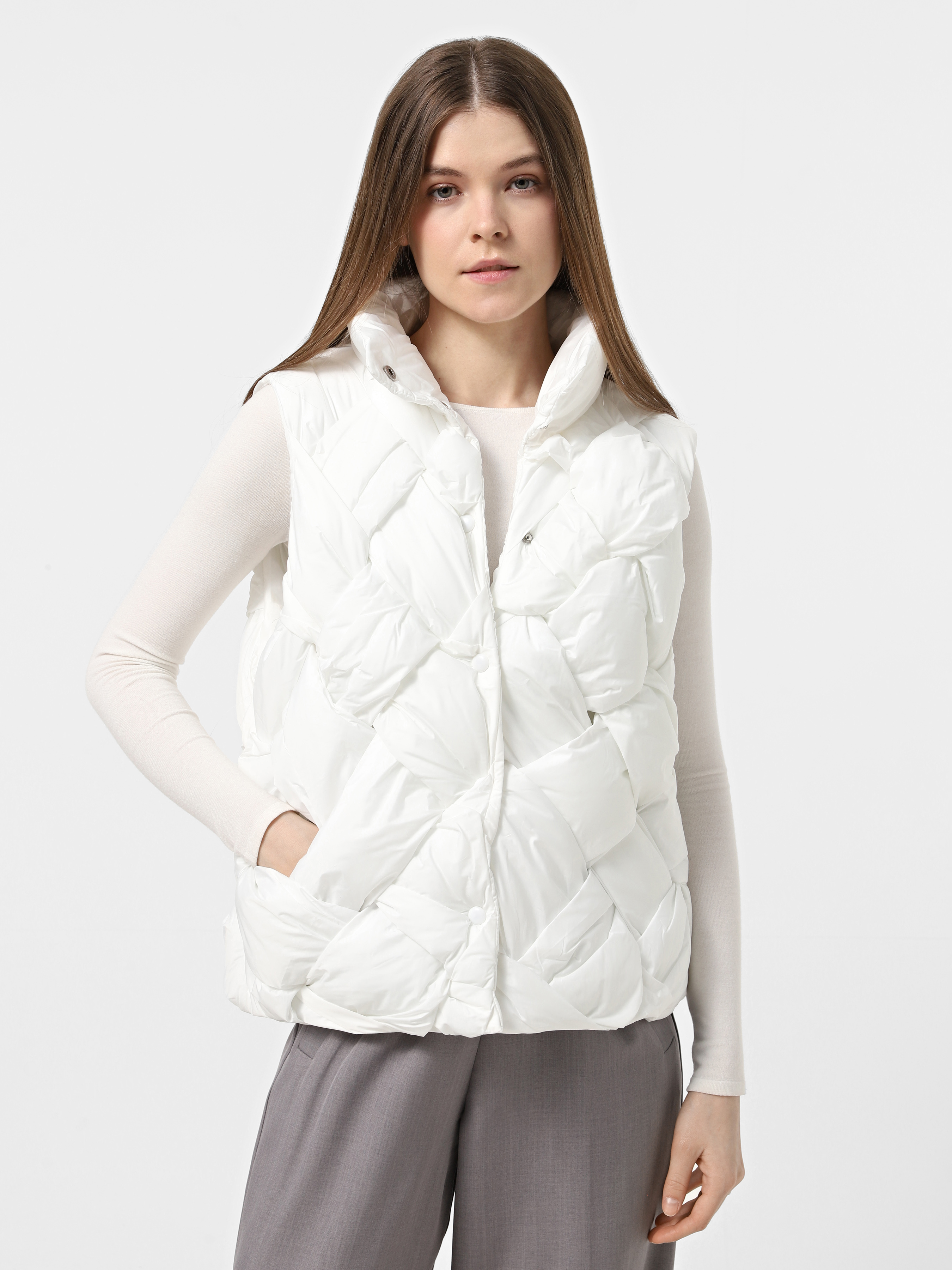 Жилет з утеплювачем Braska 31-1010/302 для жінок, колір: Білий - купити в Києві, Україні в ...