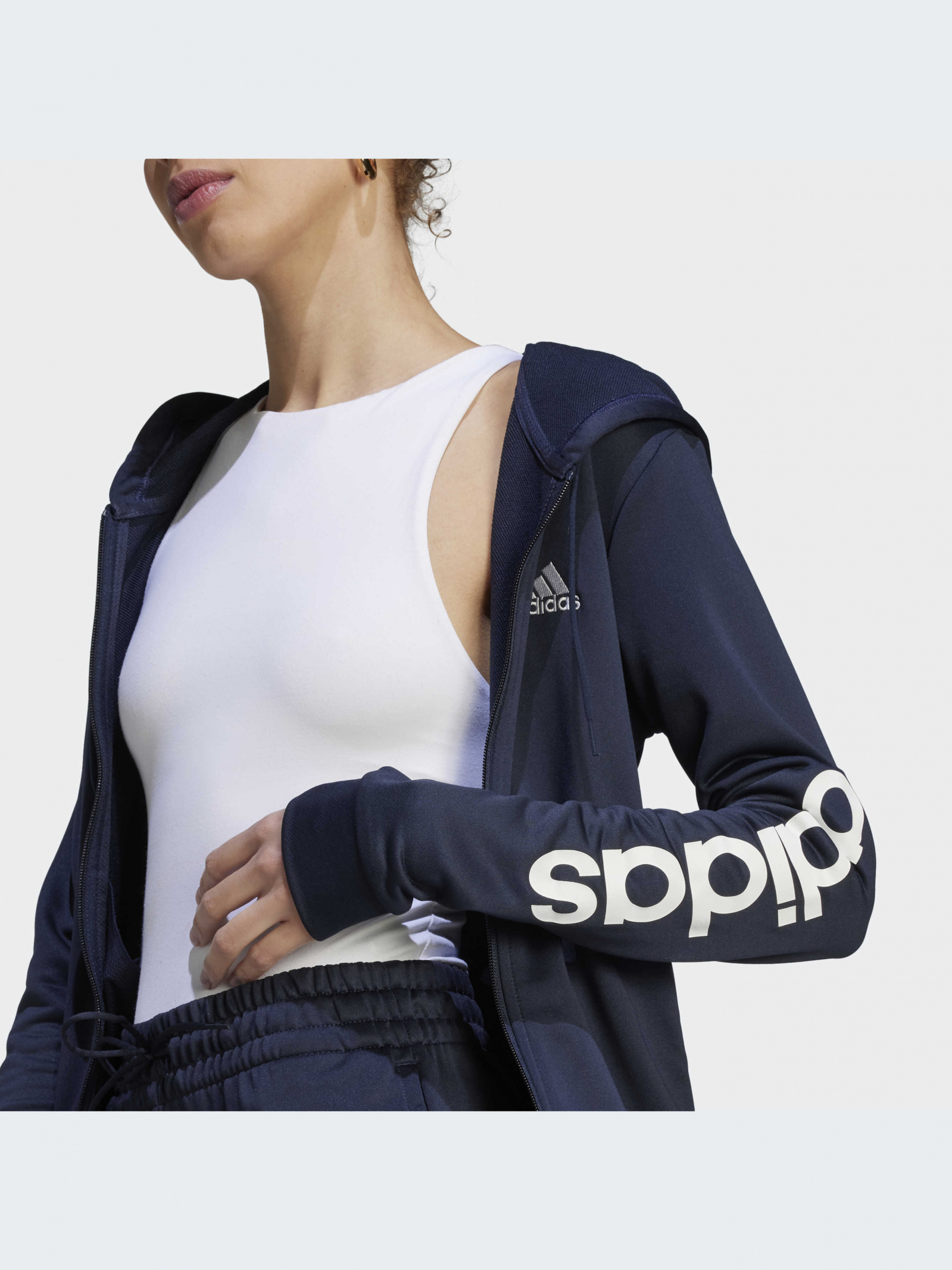 Спортивный костюм adidas IC3431-KZ для женщин, цвет: Синий - купить по ...