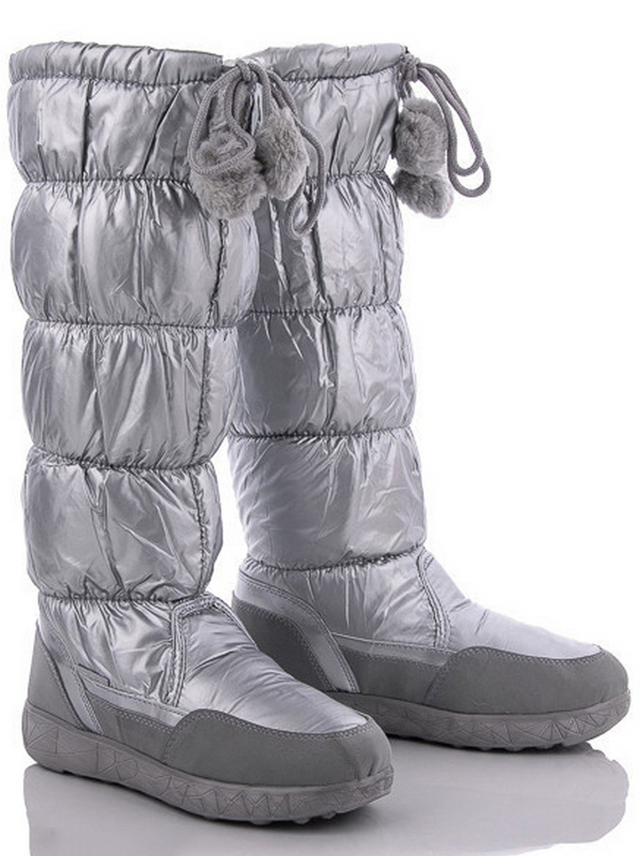 Чоботи дутики Caroc 2617-2-s для жінок, колір: Срібний - купити в Києві ...