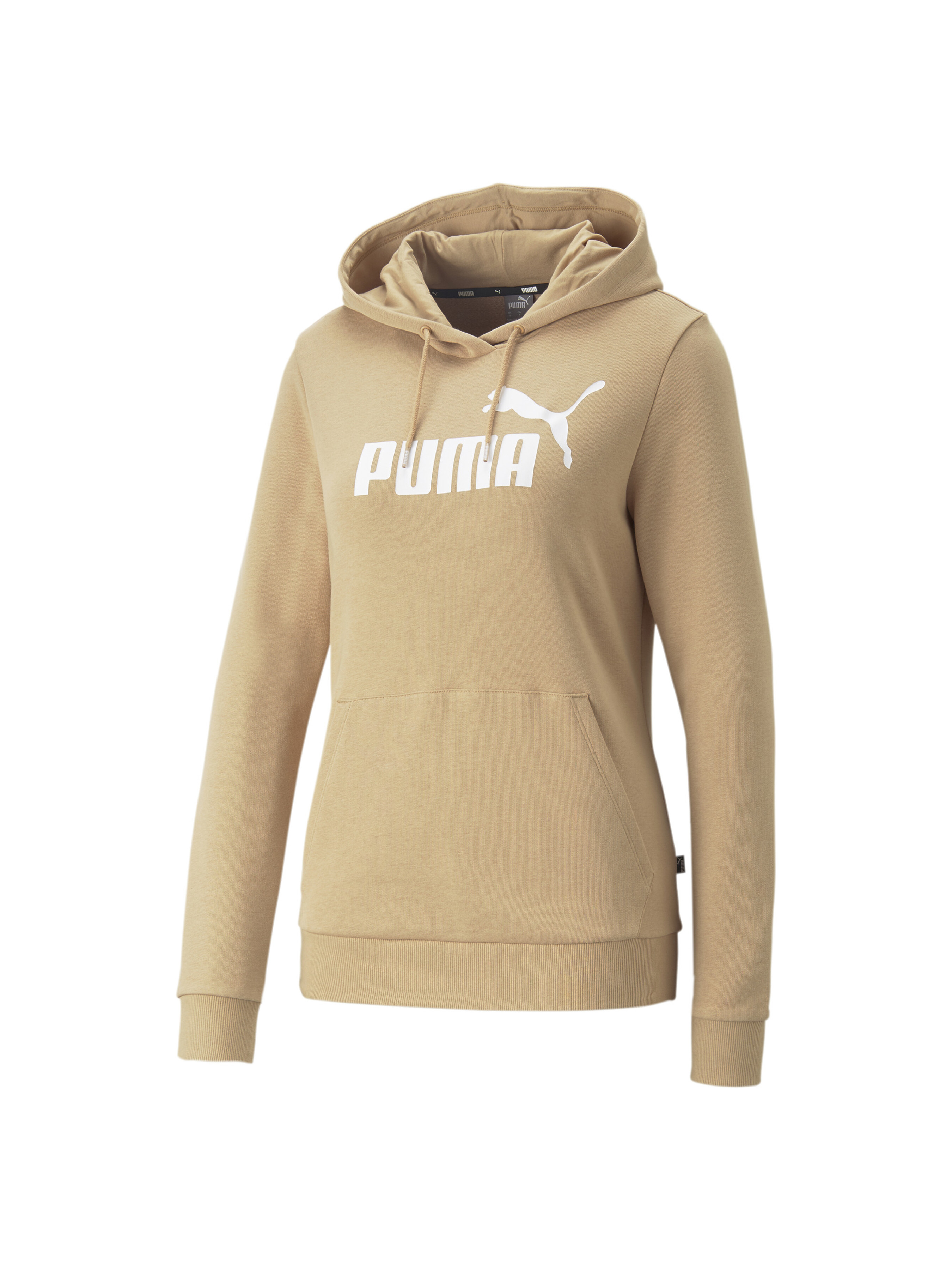 Худи PUMA Ess Logo Hoodie 586797 для женщин, цвет: Бежевый - купить в ...
