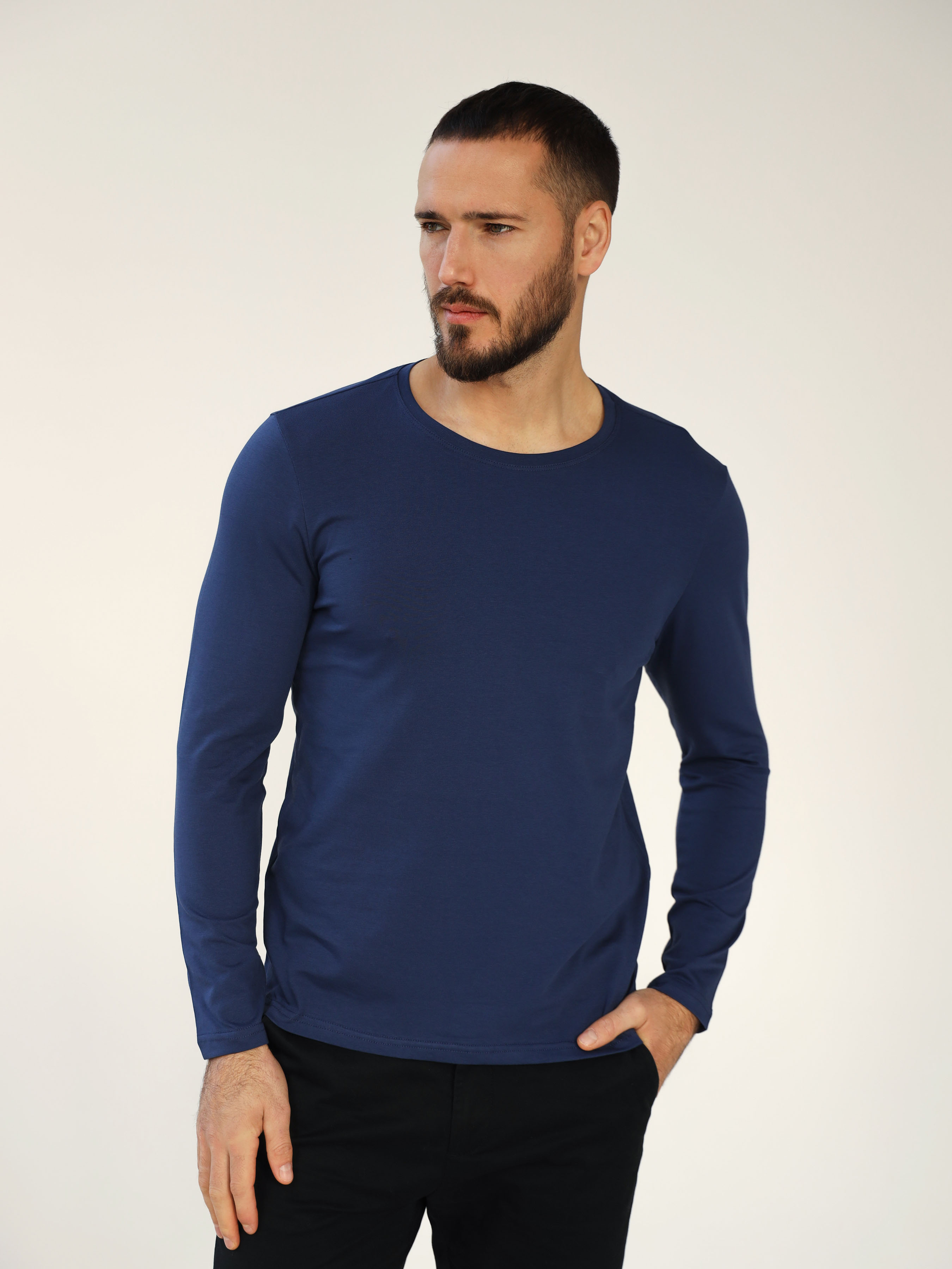 Лонгслів German Volf 23116 для чоловіків, колір: Синій - купити в Києві ...