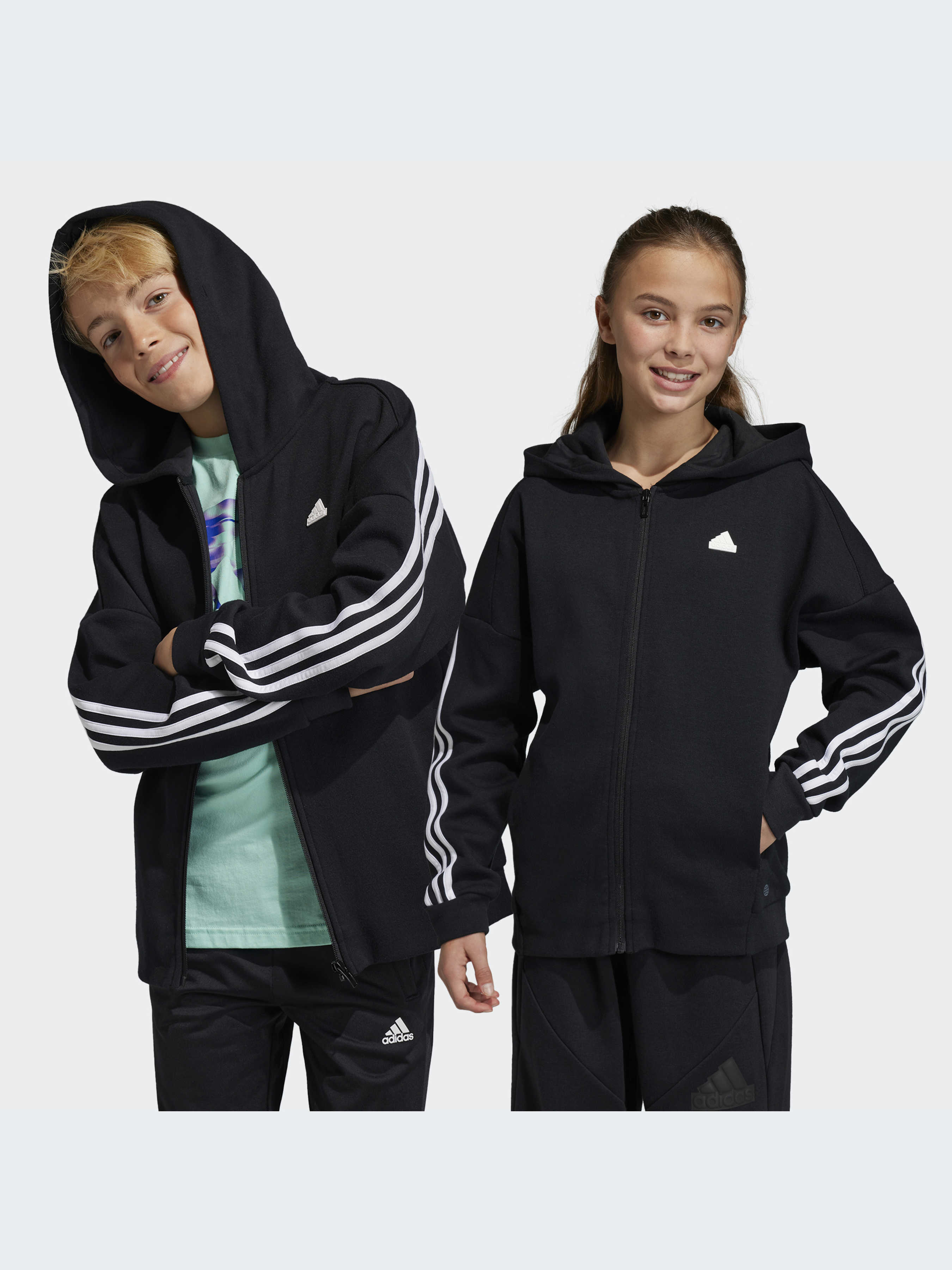 Кофта adidas 3 Stripes HR6317 для дітей, колір: Чорний - купити в Києві ...