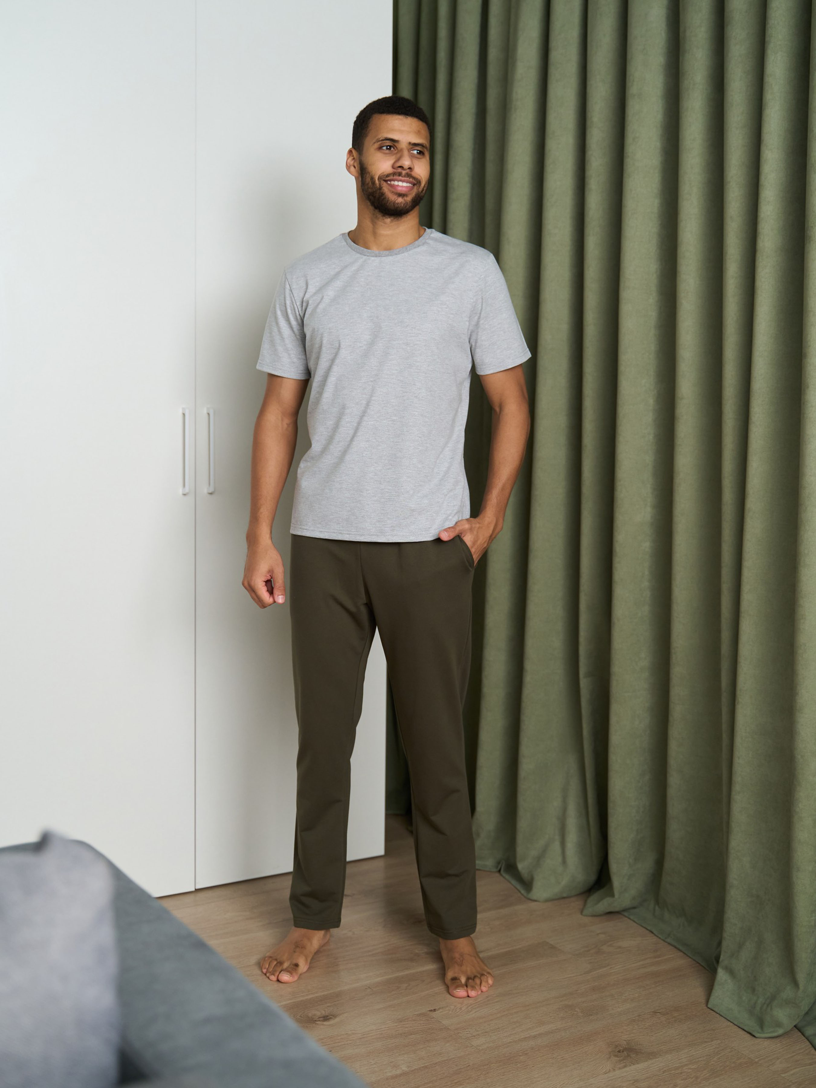 Домашній костюм HANDY WEAR Cotton Basic 0811-4 для чоловіків, колір ...