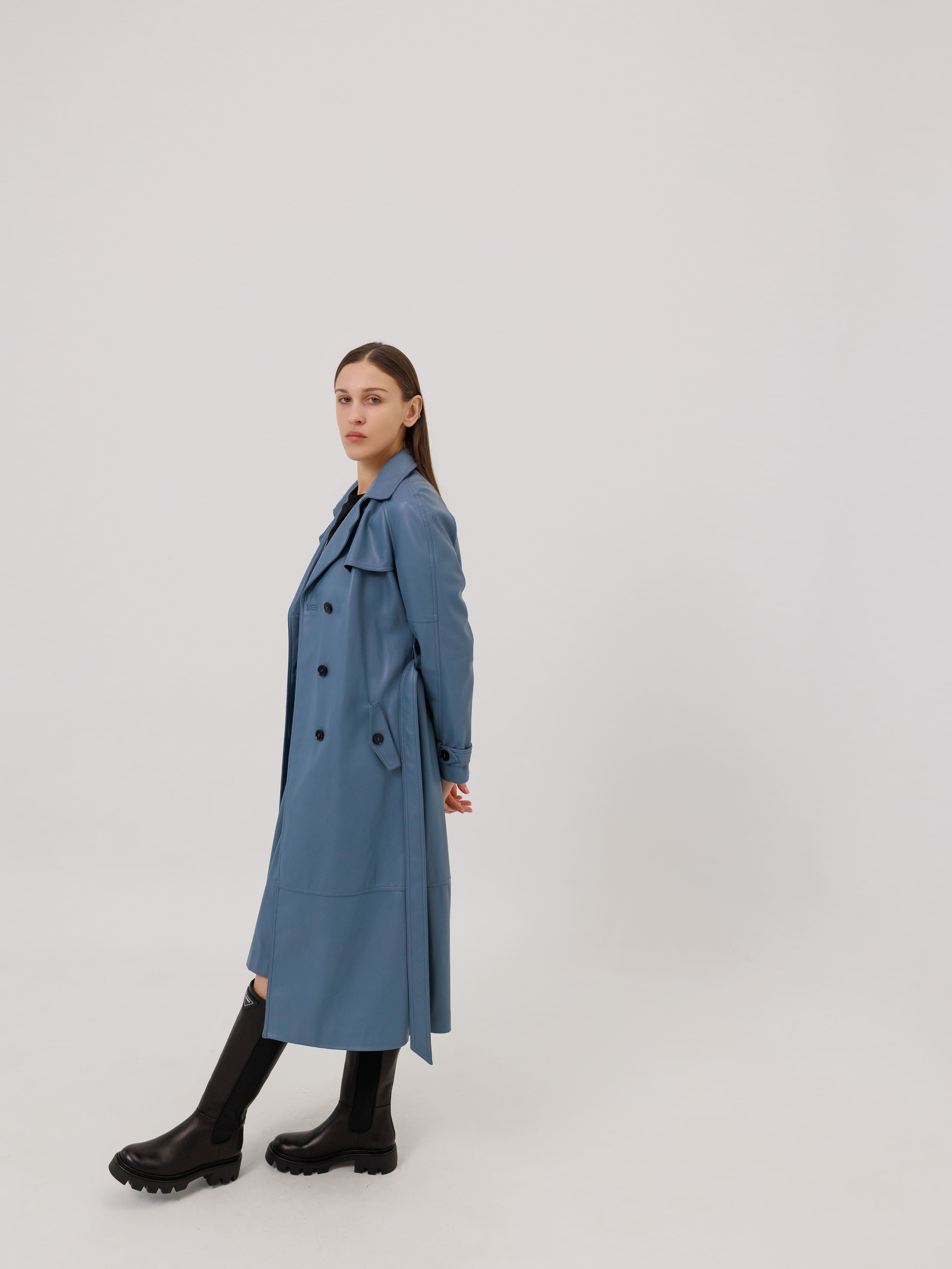 Тренч Alnest AN 023 для жінок, колір: Сіро-синій - купити в Києві ...