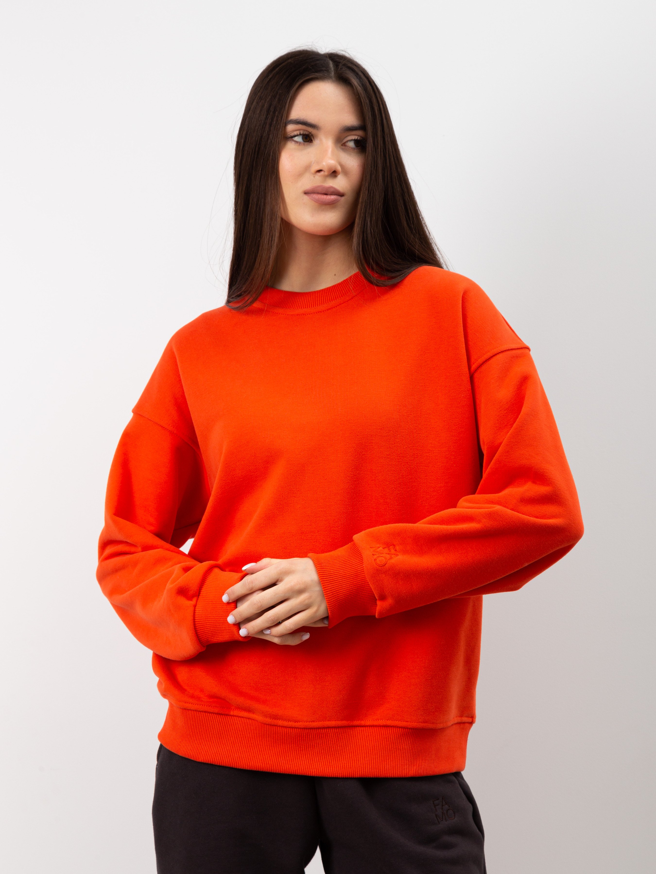 Світшот Famo SW-13383_05 для жінок, колір: Помаранчевий - купити в Києві, Україні в магазині ...