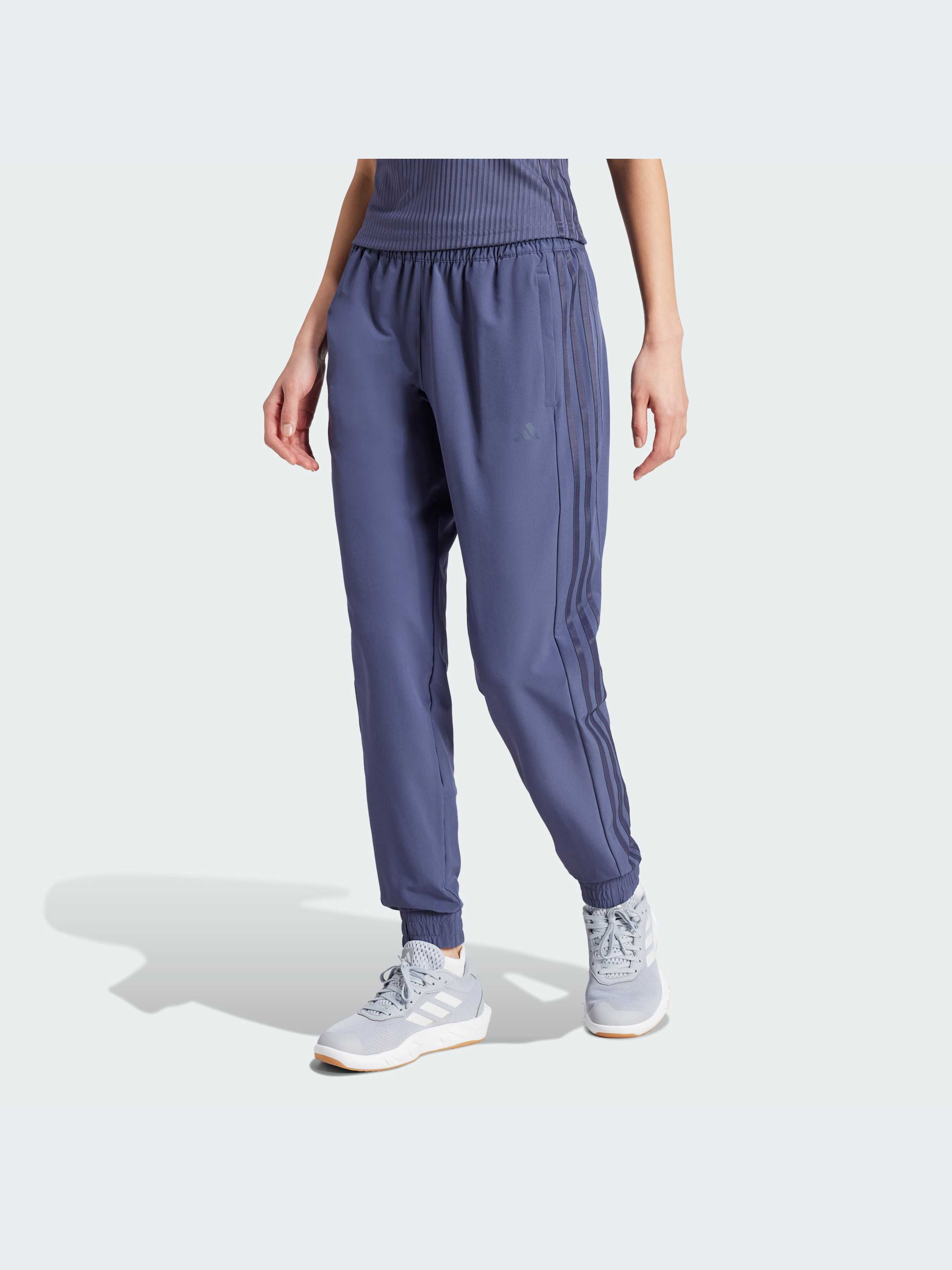 Штани спортивні adidas 3 Stripes IK5472 для жінок, колір: Синій ...