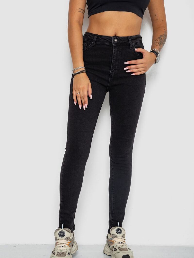 Скіні джинси Ager У-1131072::000000096 для жінок, колір: Чорний ...