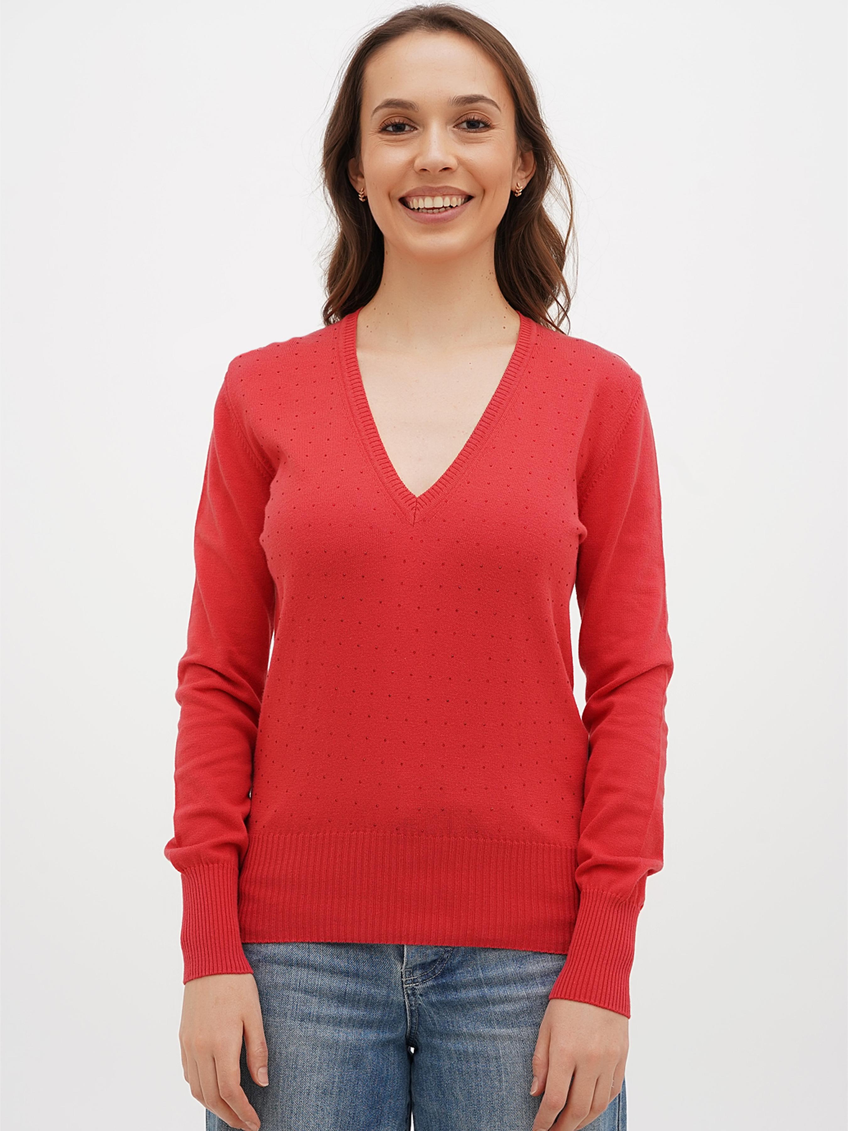 Джемпер Sassofono A271-SF-1878_красный для жінок, колір: Червоний ...