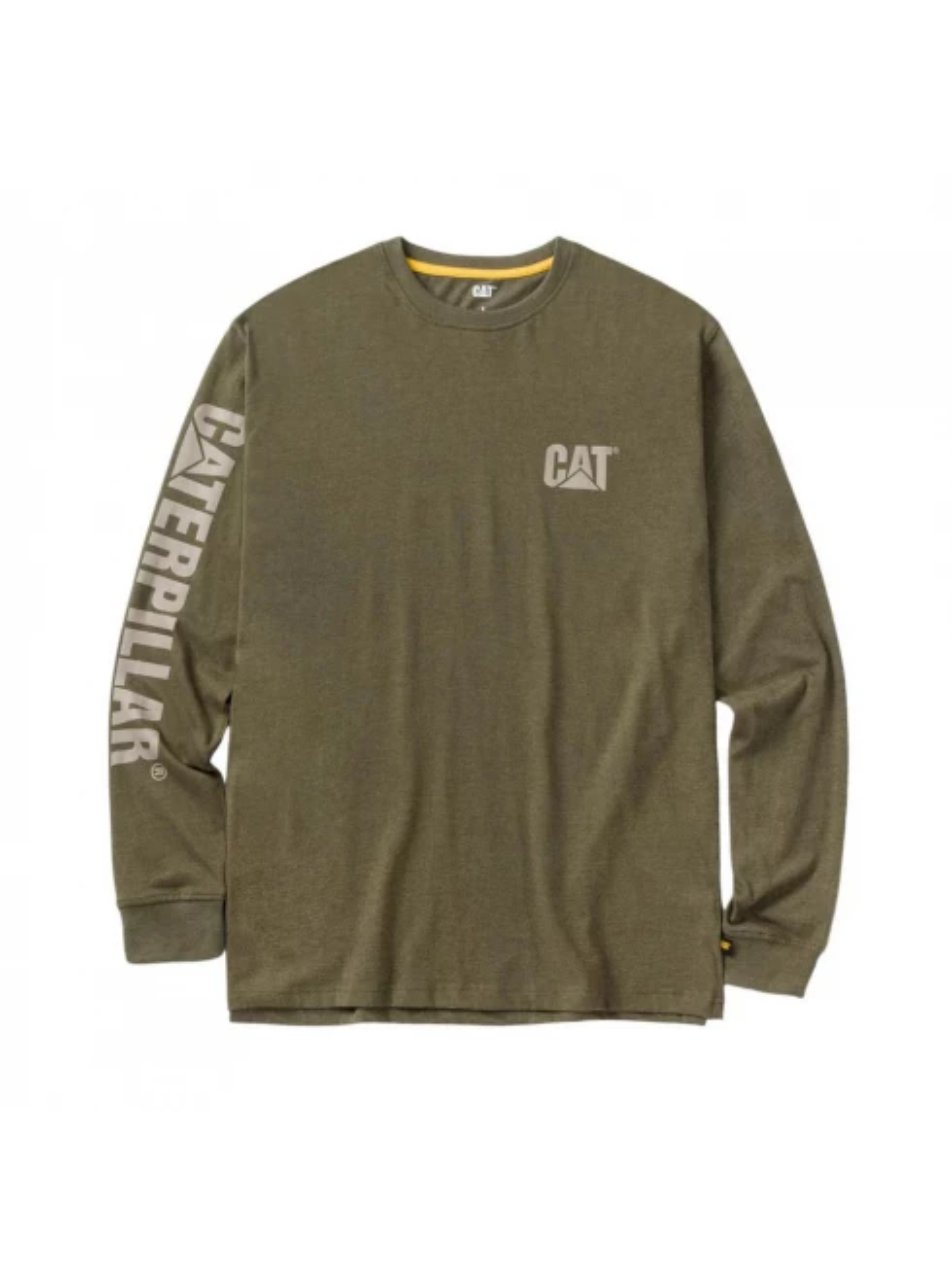 Лонгслив Caterpillar 1510034-13037 для мужчин, цвет: Зелёный - купить в ...