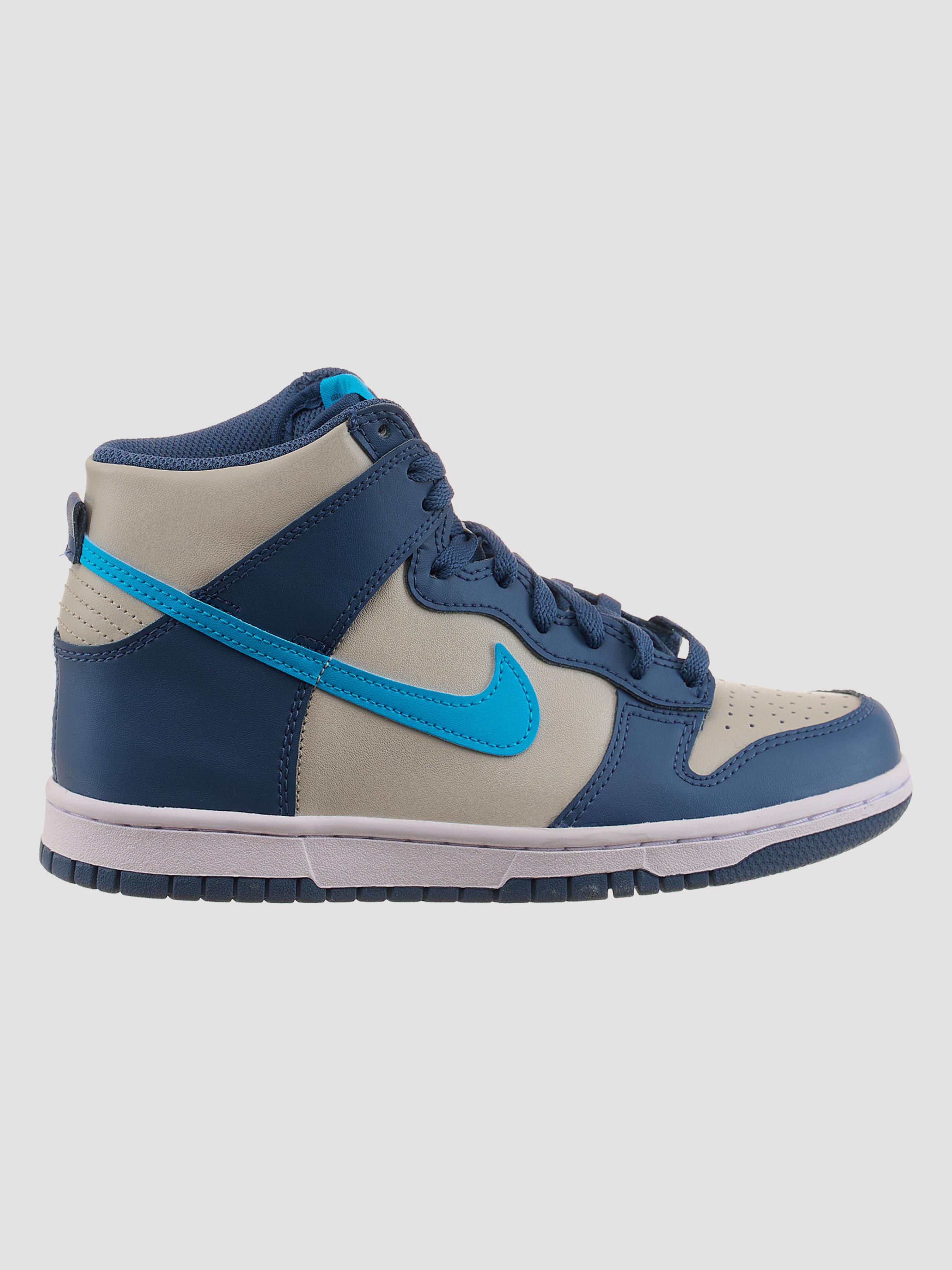 Кросівки NIKE Dunk High Gs Grey Blue DB2179-006 для жінок, колір: Сіро ...