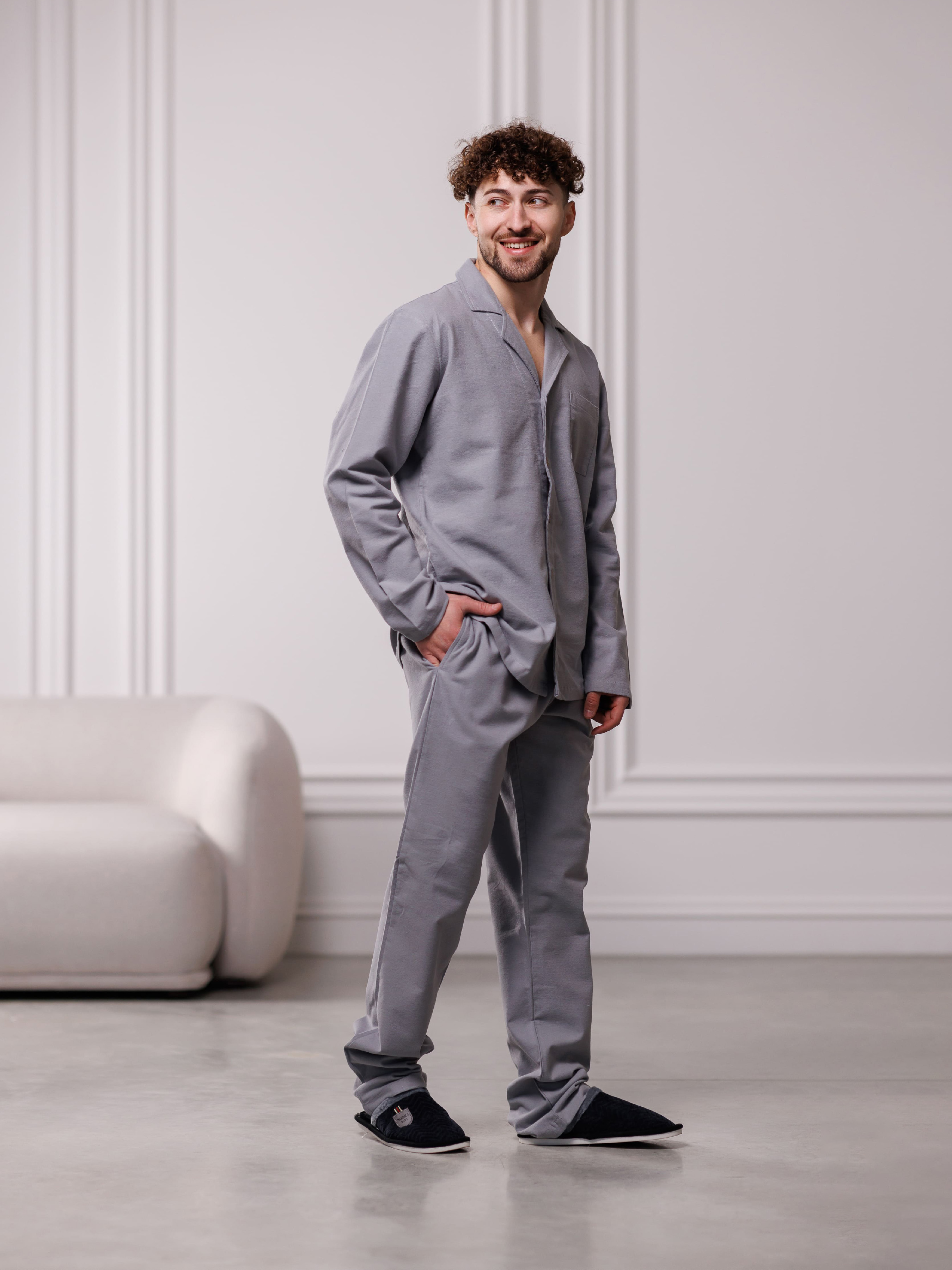 Пижама HANDY WEAR Soft 4519 для мужчин, цвет: Светло-серый - купить в ...