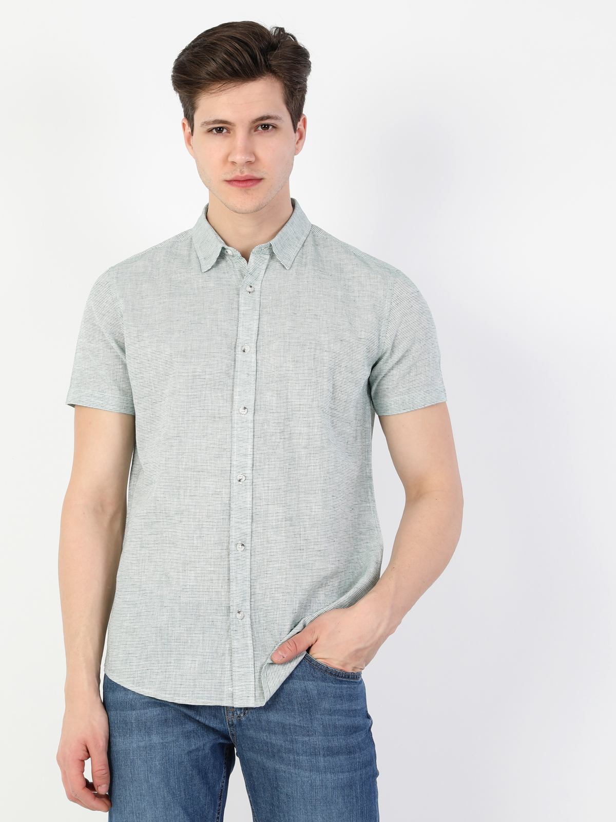 Сорочки Colin’s CL1049300_Q1.V1_GRN для чоловіків, колір: Зелений ...