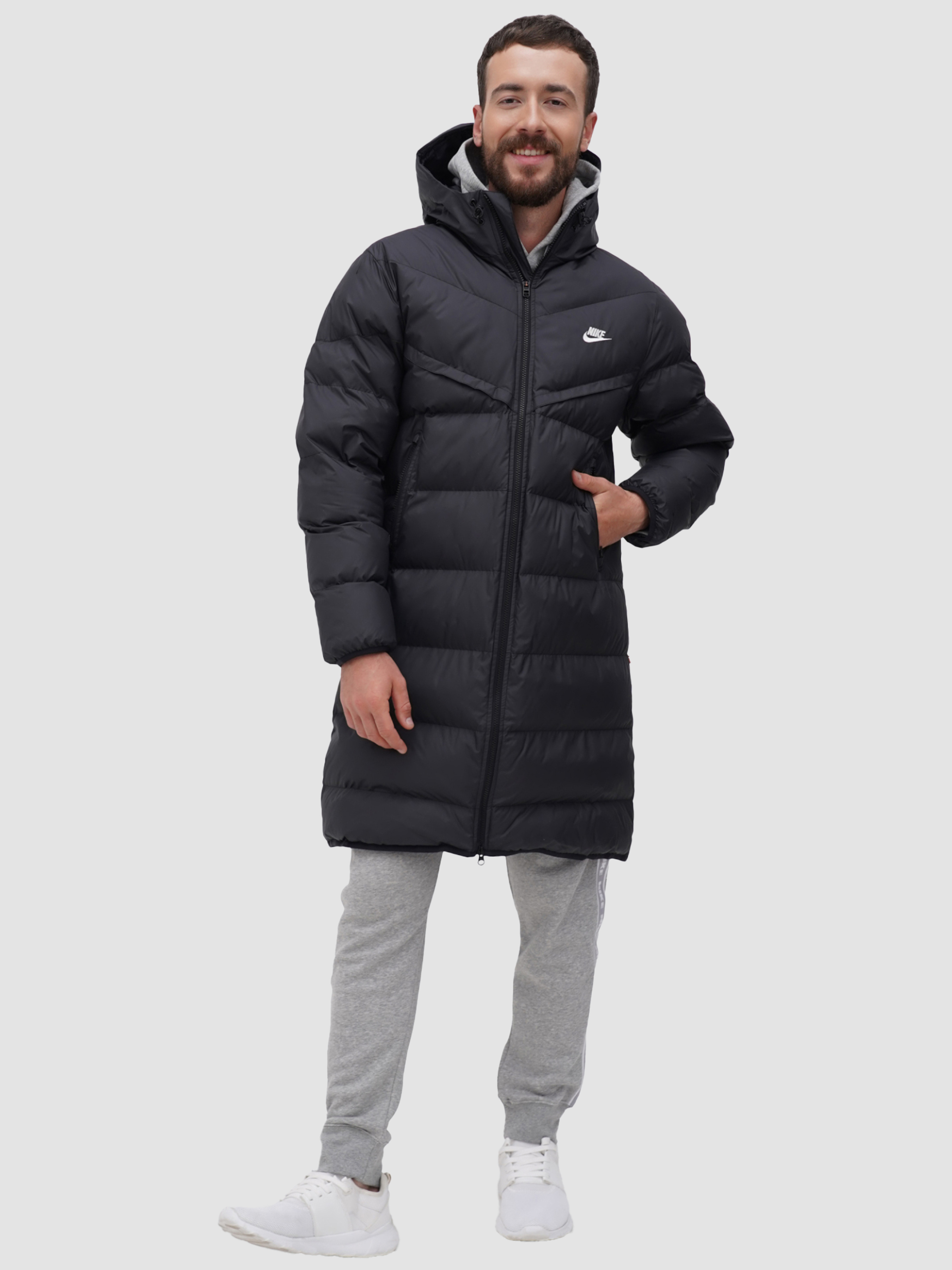 Парка NIKE Windrunner Primaloft FB8189-010 для чоловіків, колір: Чорний ...